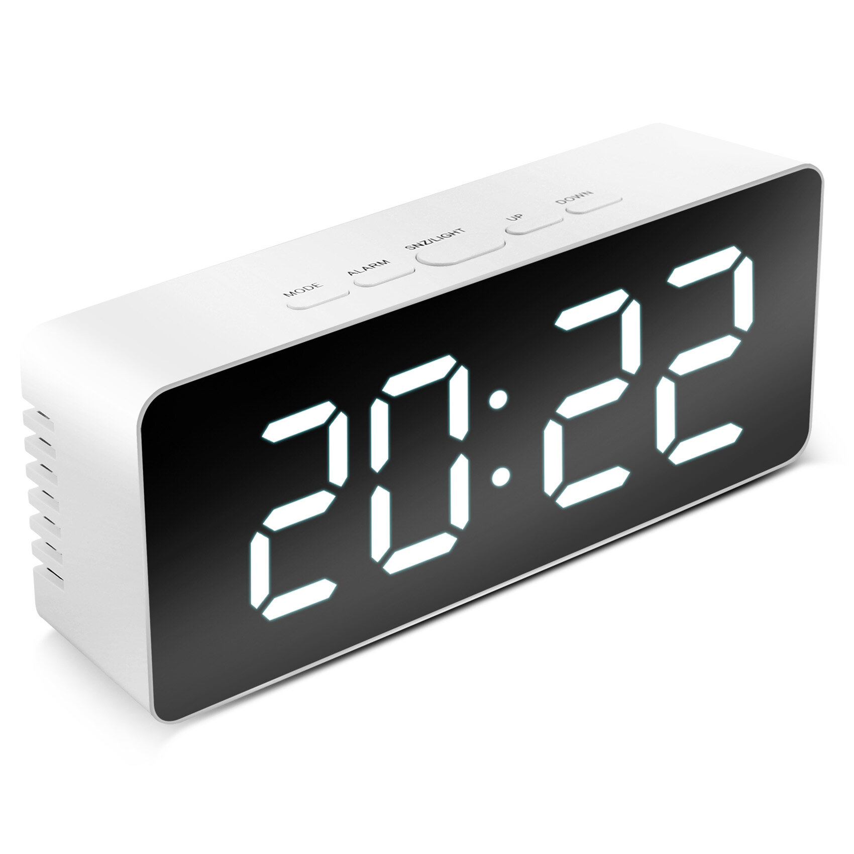 LED Wall Clock, Modern Brief Design 3D DIY Electronic Mirror Table ...