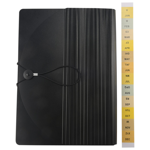 24 Compartments Document Folder, Sorting Folder with Lid, Expandable ...