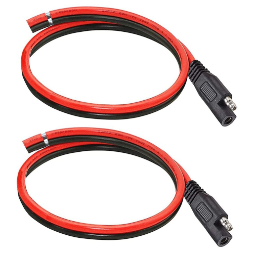 SAE Connector Extension Cable,10AWG Solar Panel SAE Plug with 1FT 2 Pin ...