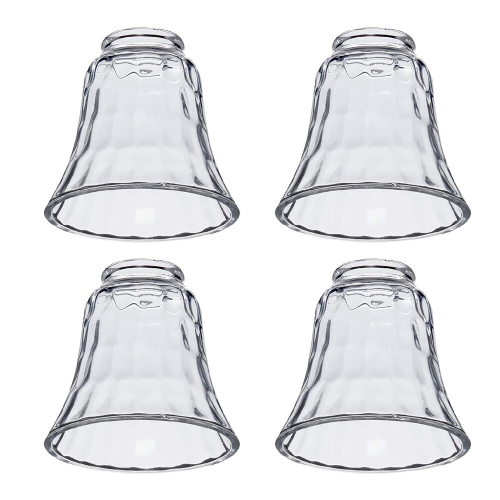 4PCS Ceiling Fan Light Covers, Glass Replacement Shades for Ceiling ...