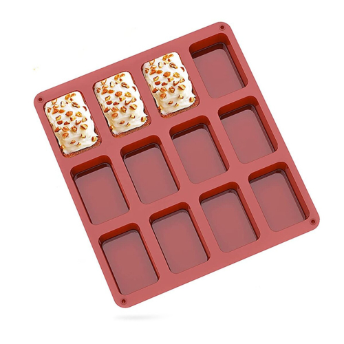 Mini Bread Pan 12 Cavities Non-Stick Mini Flat Bread Pan Silicone Mini ...