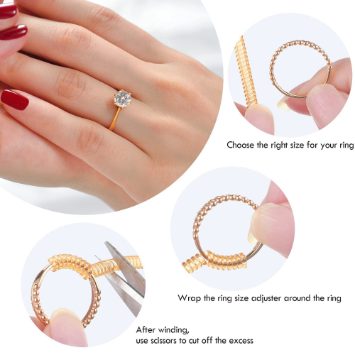 Invisible Ring Size Adjusters Invisible Clip Guard Resizer Transparent ...