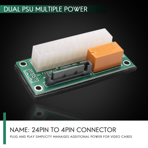 2Pcs Synchronous Power Board Dual PSU Multiple Power Supply Adapter ...