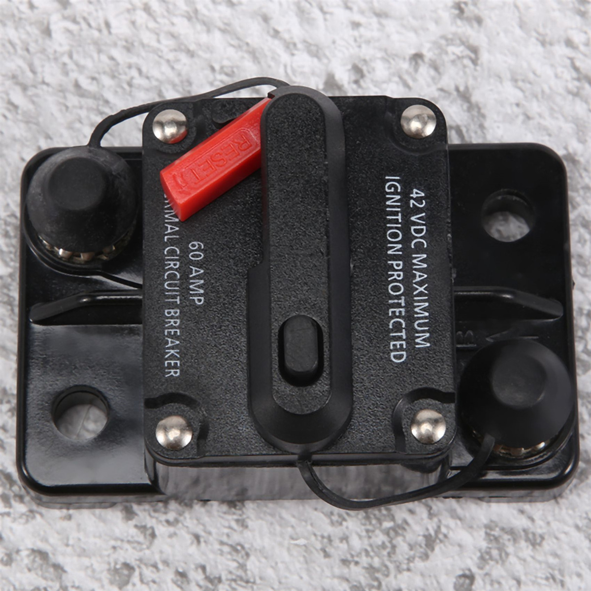 60A AMP Circuit Breaker Dual Battery IP67 Waterproof 12V 24V Fuse ...