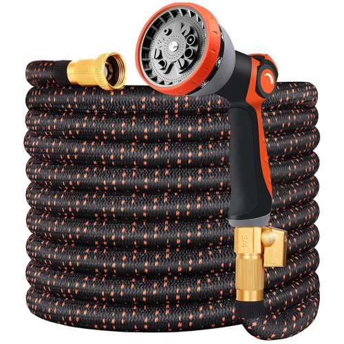 Expandable Durable Water Hose with 10-Way Nozzle and Durable 3-Layers ...