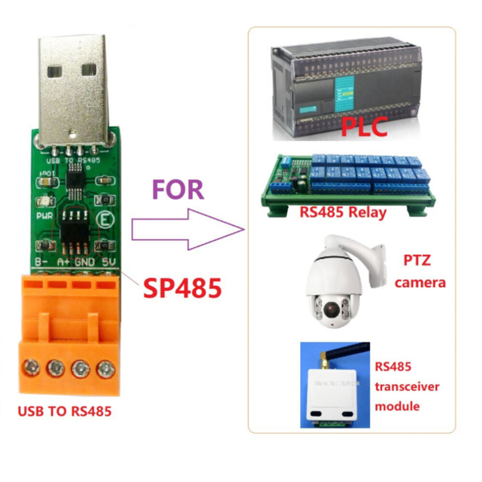 USB to RS485 Bus Converter Board CH340 SP485 Replace MAX485 MAX3485 ...