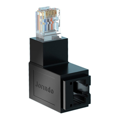 RJ45 Male to Female Ethernet Adapter Network Extender 90 Degree Down ...