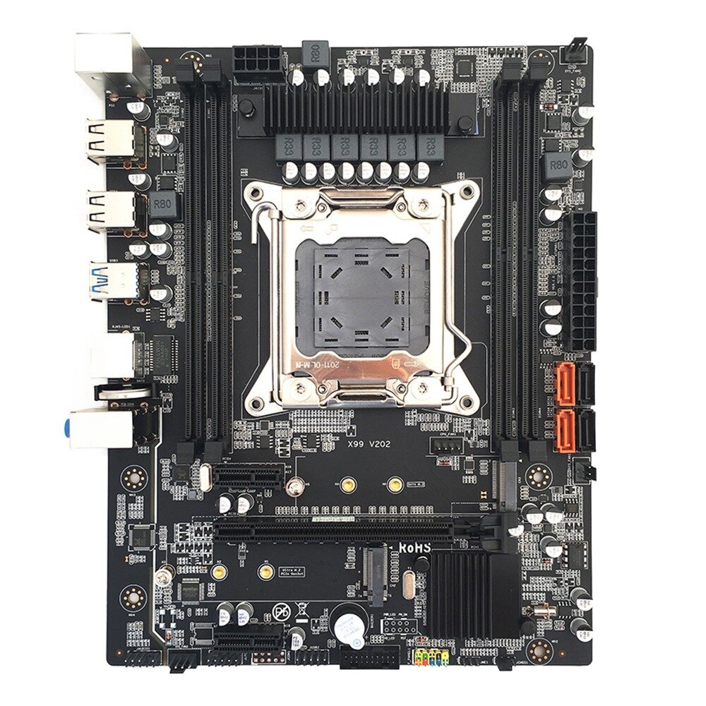 X99 Computer Motherboard LGA2011-3 V3 V4 with Dual M.2 NVME Slot ...
