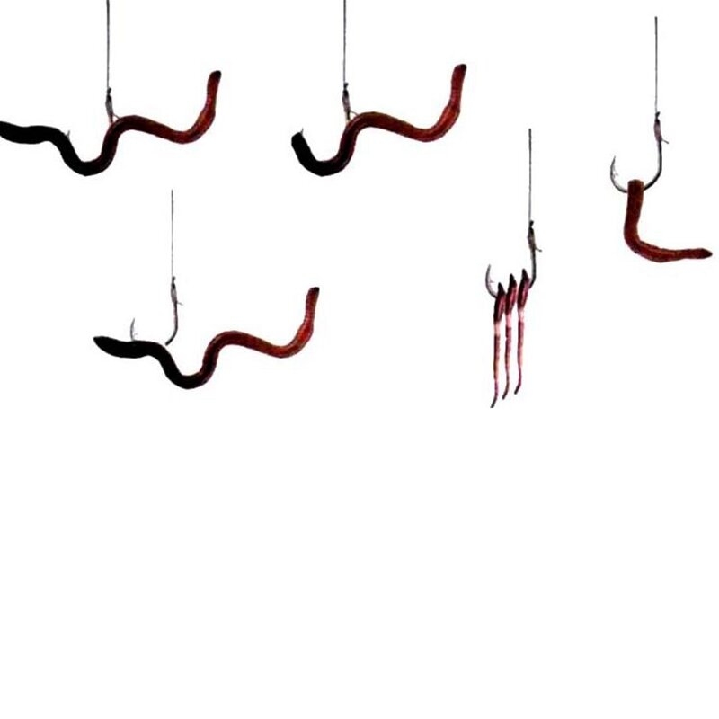 Lifelike- Sandworm Bait Freshwater Lure Earthworm Fishing Silicone ...