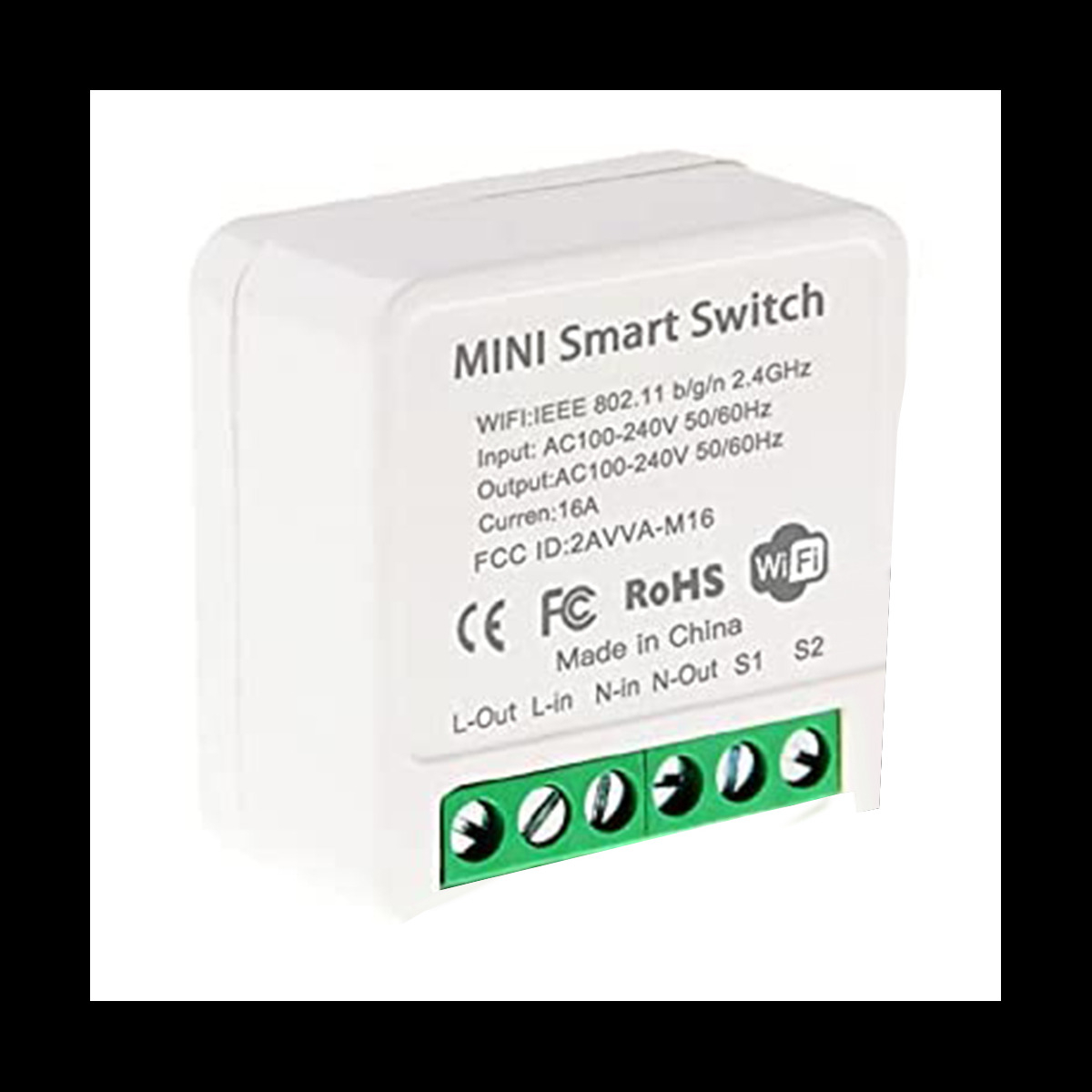 Mini Smart WiFi Relay Switch, DIY Timer Light Switch Module Smart Life ...