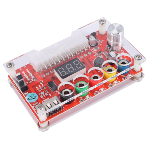 24 Pins ATX Power Supply Breakout Board and Acrylic Case Kit Module ...
