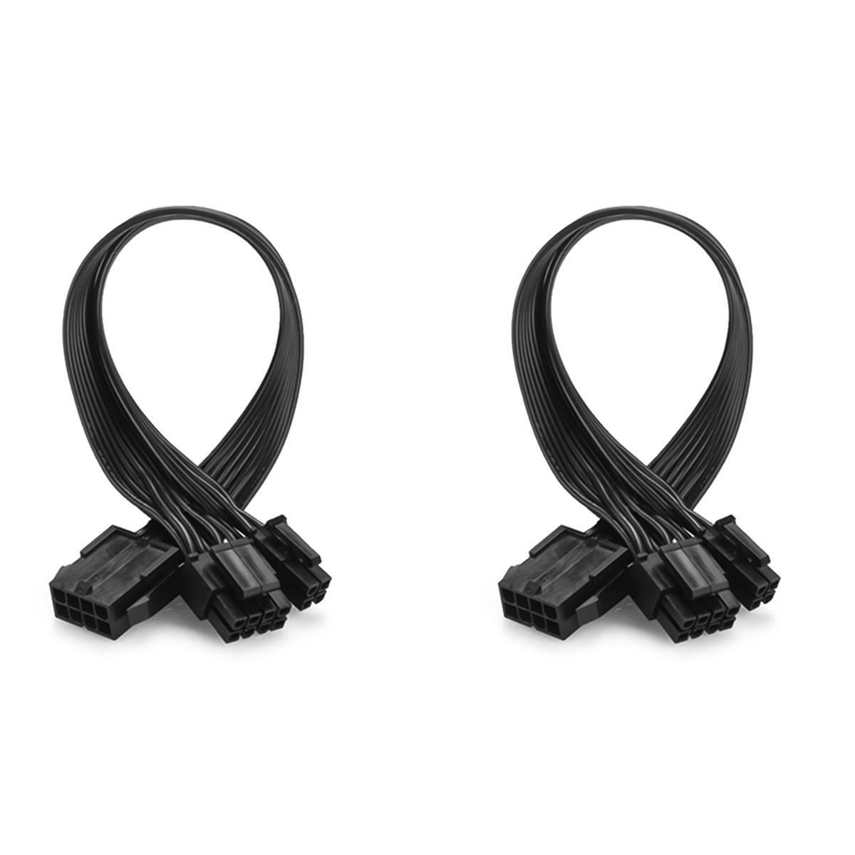 2X CPU 8 Pin Female To CPU ATX 8Pin + ATX 4 Pin Male Power Supply ...