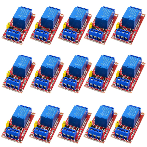 15 Pieces 5V Relay Module 1-Channel Relay Control Boards with ...