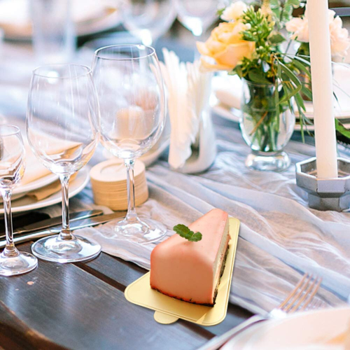 Triangular Cake Base, 100-Piece Mini Cake Plate, Moss Cake Cardboard ...