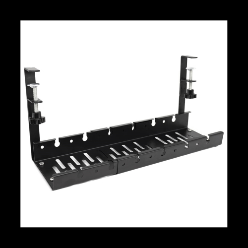 Expandable Under Desk Cable Storage Rack Management Tray Wire Storage ...