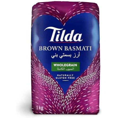(Pack of 1, Tilda Brown Basmati Rice (1Kg)) Tilda Basmati Rice - Ideal ...