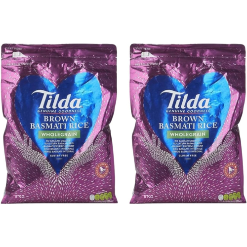 (Pack of 2, Tilda Basmati Wholegrain Rice (5Kg)) Tilda Basmati Rice ...