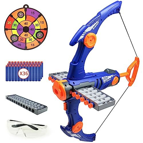Kids Birthday Gifts Kids Bow & Arrow Set With 12-Dart Clip - Shoots ...