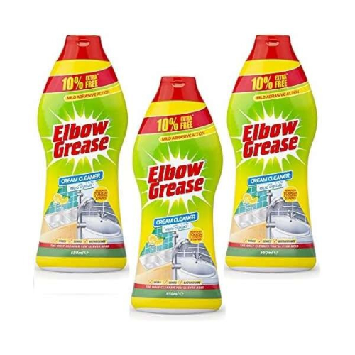 Elbow Grease Cream Cleaner with Micro Crystals 550ml (Pack of 3) on OnBuy