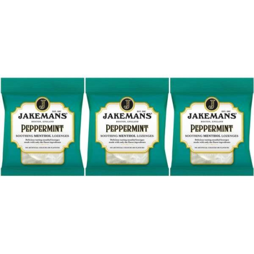 Jakemans Throat and Chest Menthol Sweets Peppermint 73g (Pack of 3) on ...