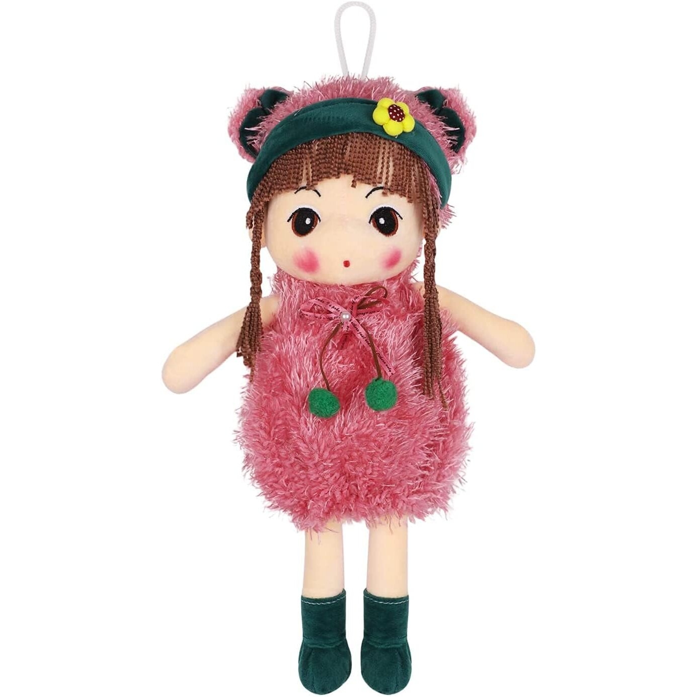 (Pink B) Soft Rag Doll Plush First Doll Toys For Girls Cute Cartoon Rag ...