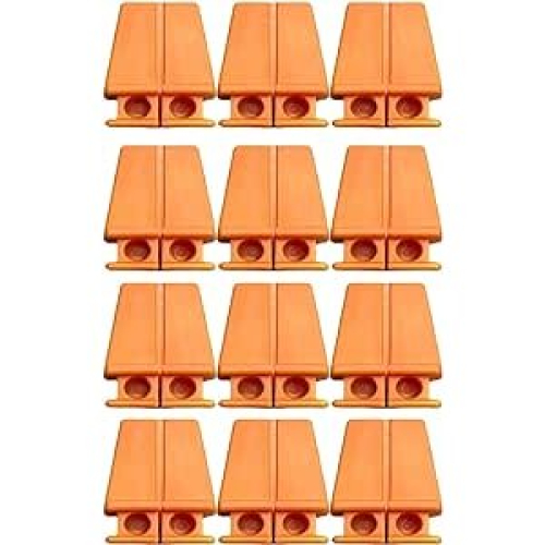 Brick Line Blocks [12 Pack] for Bricklaying Straight Bricks Orange ...
