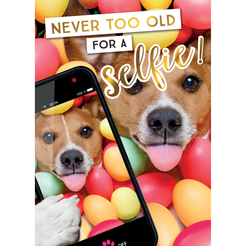 Never Too Old For Selfie Birthday Greeting Card Second Nature Yours