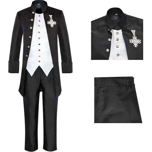 (S) Ghost Corpse Cannibal Cosplay Attire Black Suit Stage Performances ...