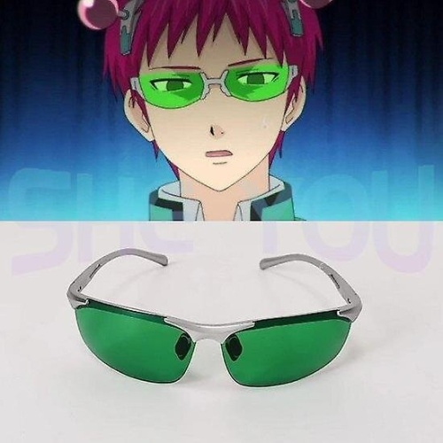Anime The Disastrous Life Of Saiki K. Cosplay Glasses Saiki Kusuo Green ...