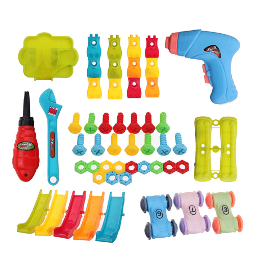 211PCS DIY Electric Drill Screwdriver Toys Nut Disassembly 3D Puzzle ...