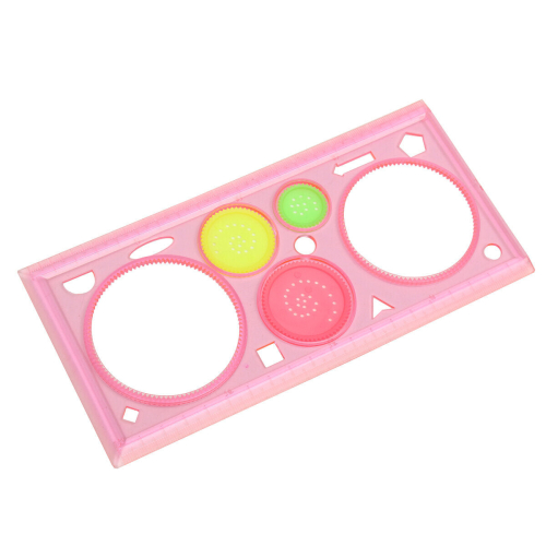 1 Pc Multi-functional Puzzle Ruler Set Spirograph Geometric Painting ...