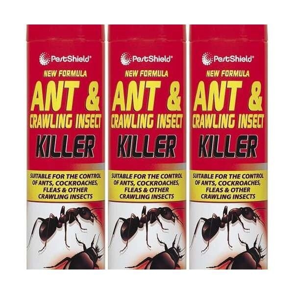 PestShield Ant & Crawling Insect Killer Spray Can 300ml (Pack of 3) on OnBuy