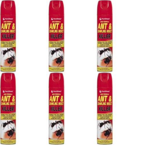 PestShield Ant & Crawling Insect Killer Spray Can 300ml (Pack of 6) on ...