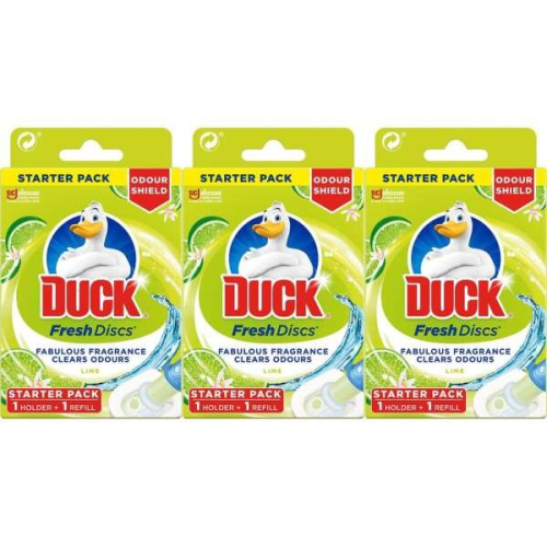 TOILET DUCK 36 ml Fresh Disc Gel Lime (Pack of 3) on OnBuy
