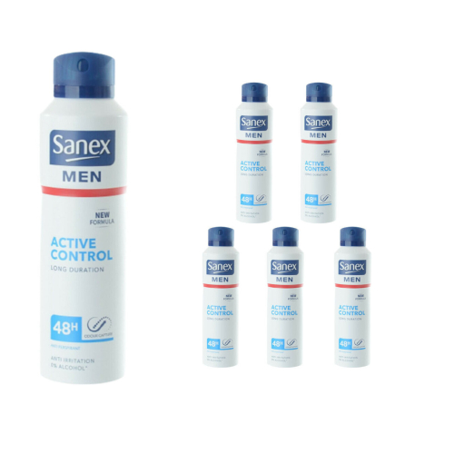 Sanex Deo 200Ml Men Active Control (New Pack) (Pack of 6) on OnBuy