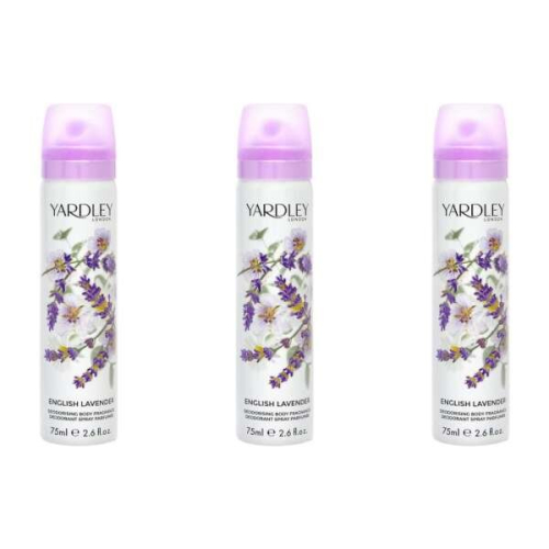Yardley English Lavender Body Spray 75ml (Pack of 3) on OnBuy