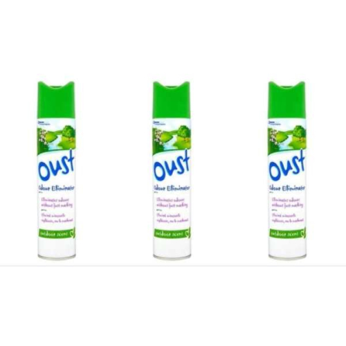 Oust Odour Eliminator Aerosol Air Freshener, Outdoor Scent, 300ml (Pack ...