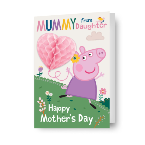 Peppa Pig 'From Your Daughter' Mother's Day Card on OnBuy