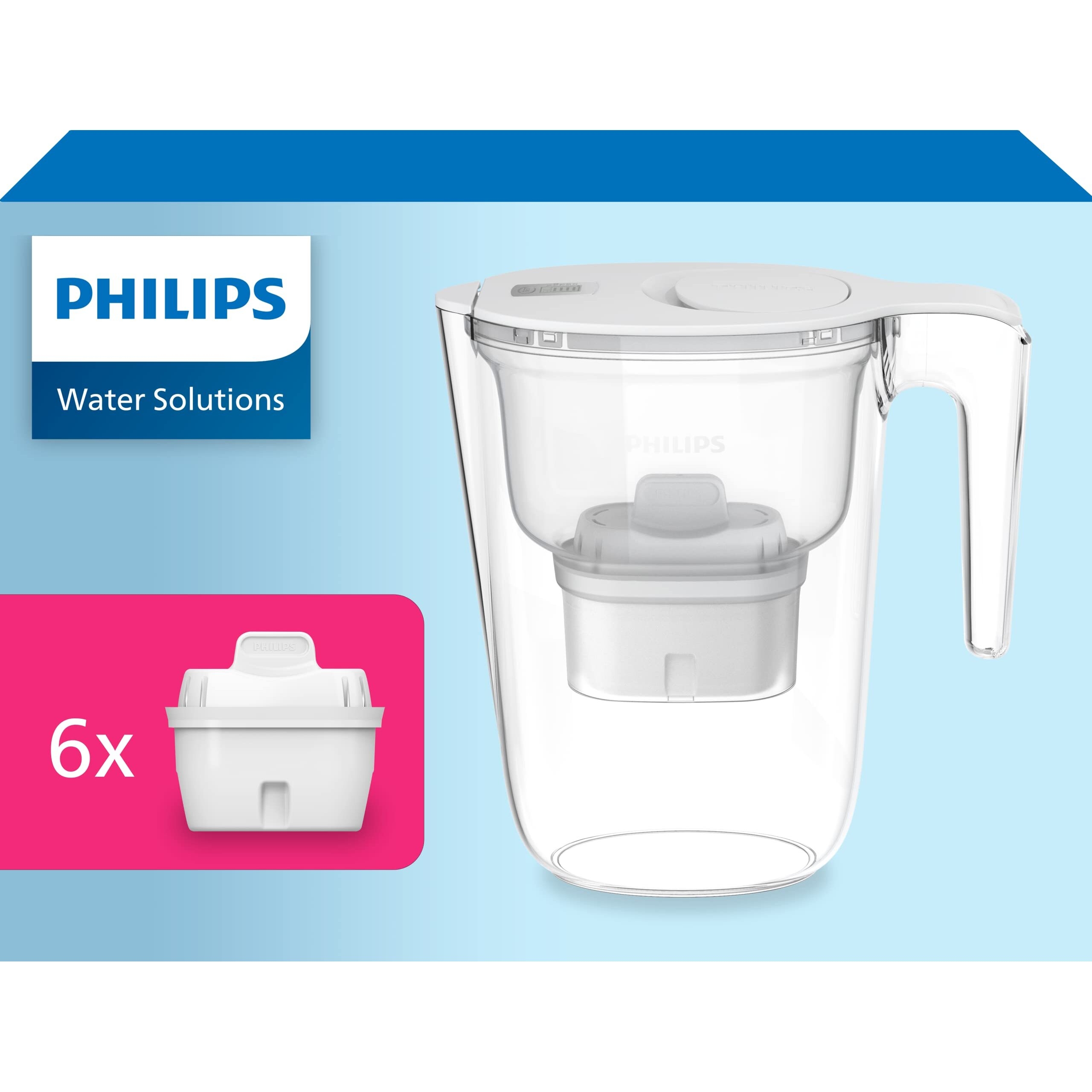 Philips Water carafe filtrante Philips +6 cartouches filtrantes de ...