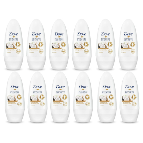 Dove Coconut and Jasmine Flower Antiperspirant Roll On 50 ml (Pack of 12) on OnBuy