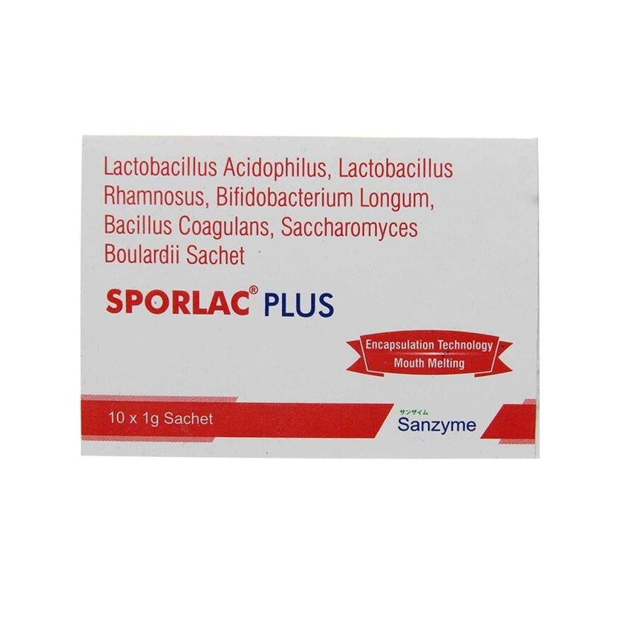 Sporlac Plus Probiotic Oral Powder Sachets Use to Support Gut Health 1g ...