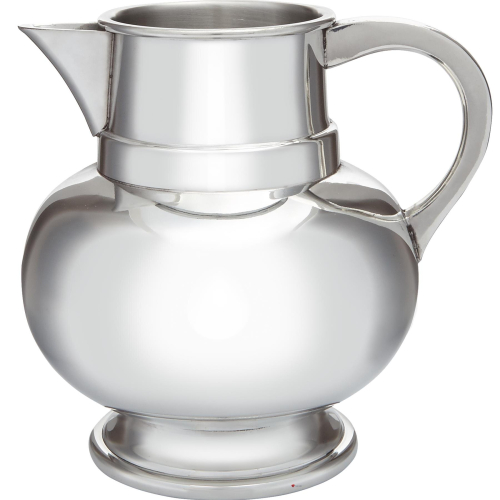 Pewter Water Jug Beer Pitcher 2 Pint with Handle and Spout Bright ...