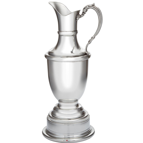 Golf Trophy Small 190mm Pewter Claret Jug with Separate Plinth Bright ...