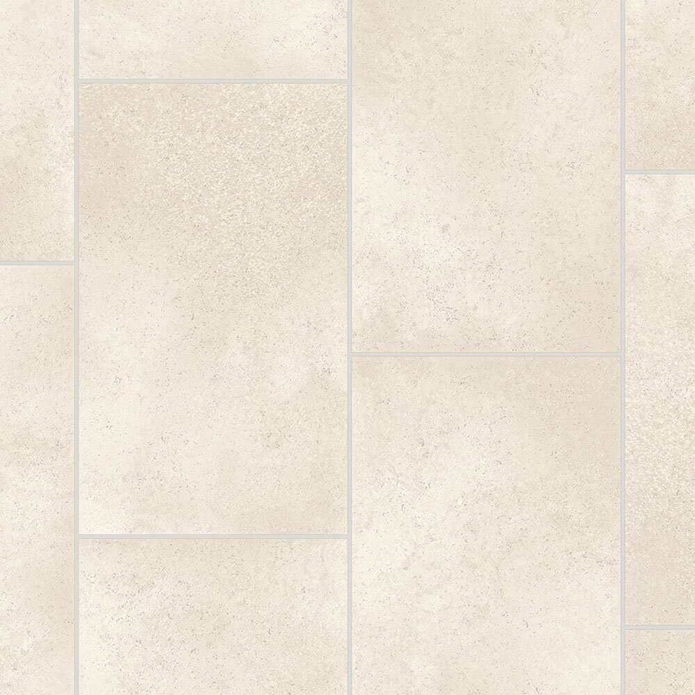 (2m(6'6") X 2m(6'6")-4m², Cream Tile 04) Tile Effect Anti-Slip Lino ...