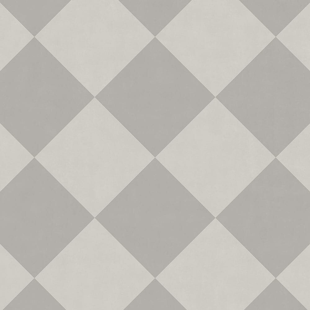 (2m(6'6") X 3m(9'9")-6m², Light Grey Blocks) Tile Stone Effect Vinyl ...