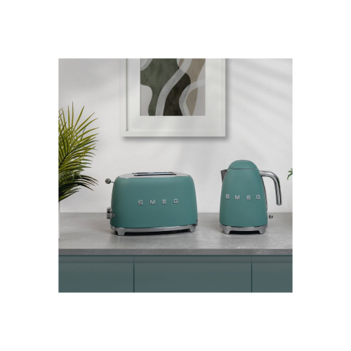 Smeg Bundle Set KLF03 Kettle & TSF01 2 Slice Toaster - Emerald Green on ...