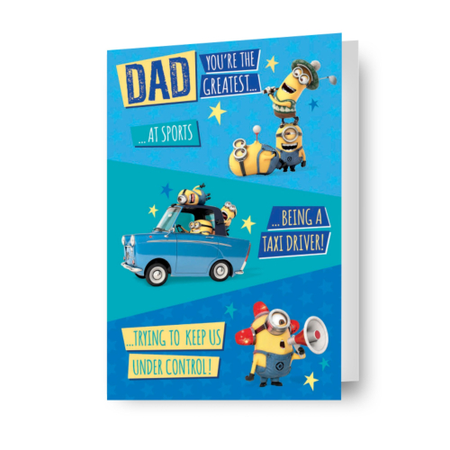 Minions Father's Day Card 'Dad you're The Greatest...' on OnBuy