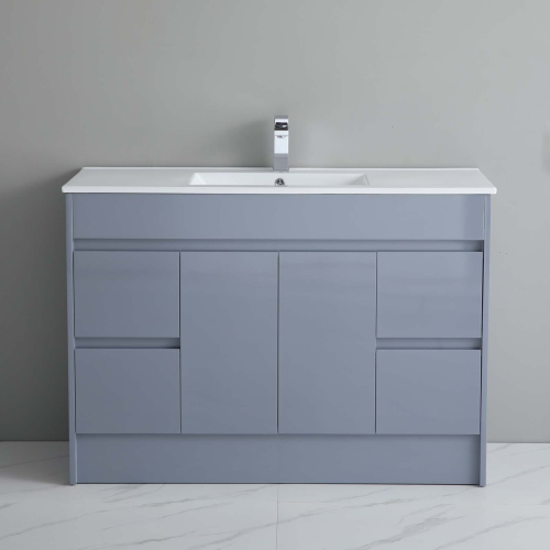 Large 1200mm Bathroom Vanity Unit & Basin Sink 1 Tap Hole Storage ...