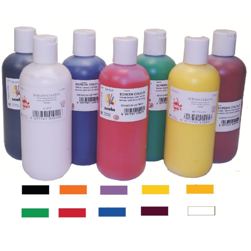 Orange 300ml Screen Printing Ink Paints Water Based Bottles on OnBuy