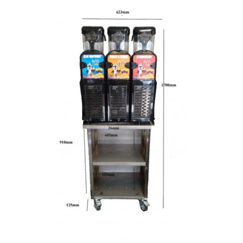 SUMTASA Express Slush drinks machine 3x10ltr, (FAST FREEZE) + Table on ...